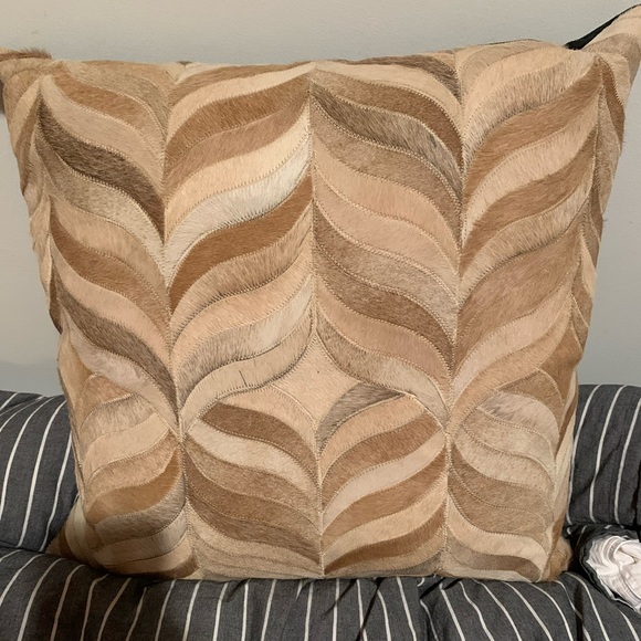 Accents | Paloma Designs Wing Hyde Pillow Soft Suede Leather On Back ...